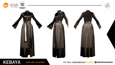 ArtStation - Metahuman Kebaya Dress | Resources