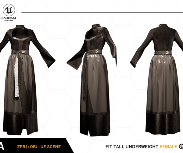 ArtStation - Metahuman Kebaya Dress | Resources