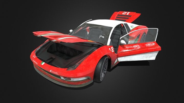ArtStation - Concept car - Testarossa remake | Game Assets
