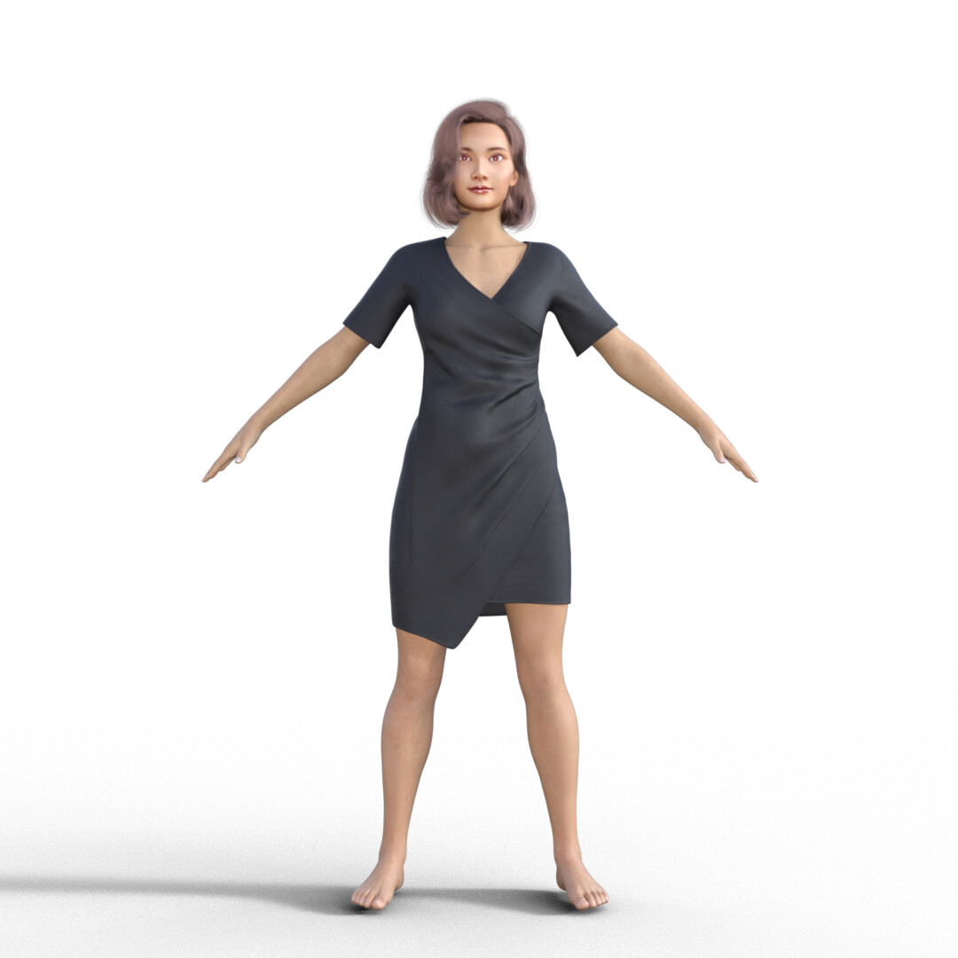 ArtStation - Deyonna-Mature sexy short hair beauty//blendshape facial ...