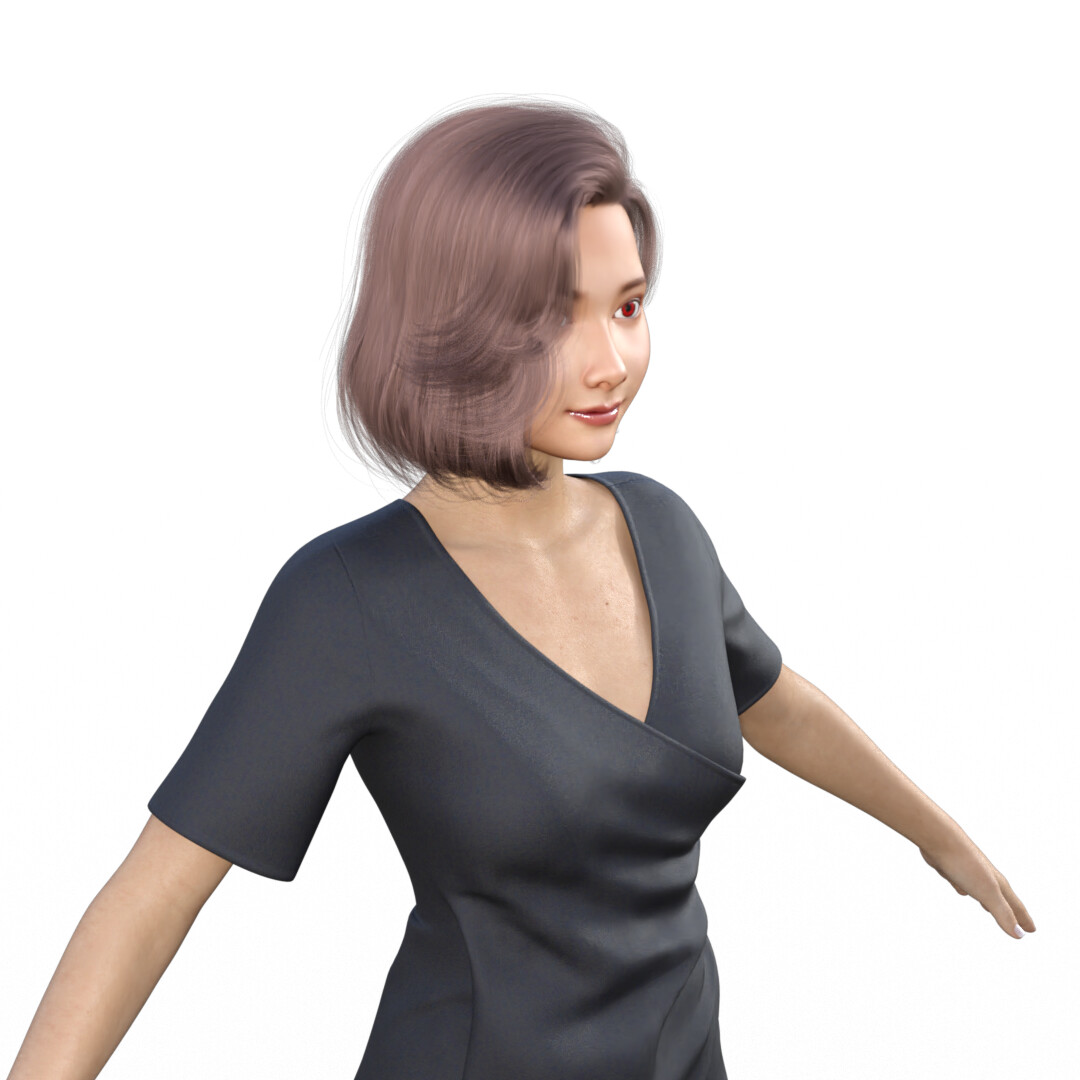 ArtStation - Deyonna-Mature sexy short hair beauty//blendshape facial capture/Unreal engine 4 ...