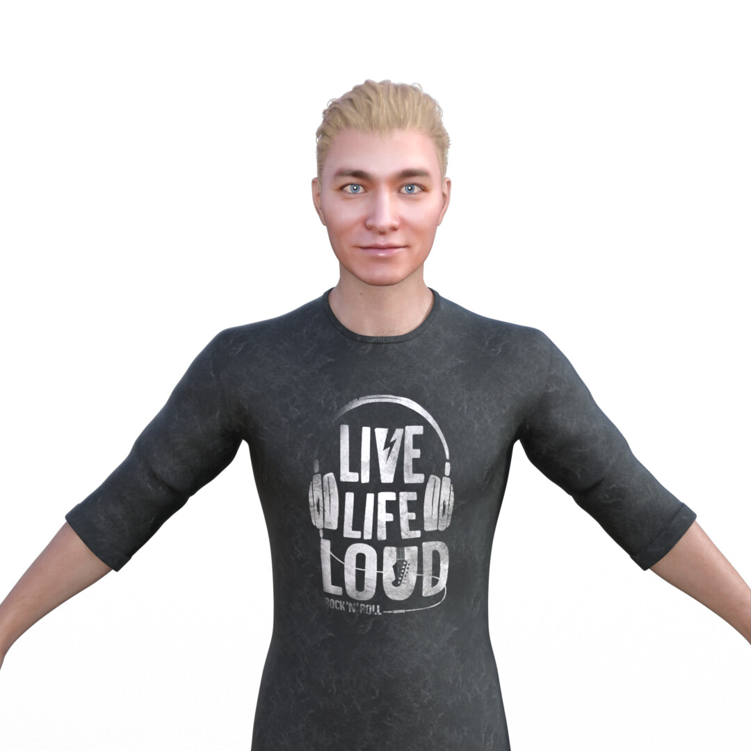 ArtStation - Elester-Handsome blond man--Metahuman/FBX | Game Assets