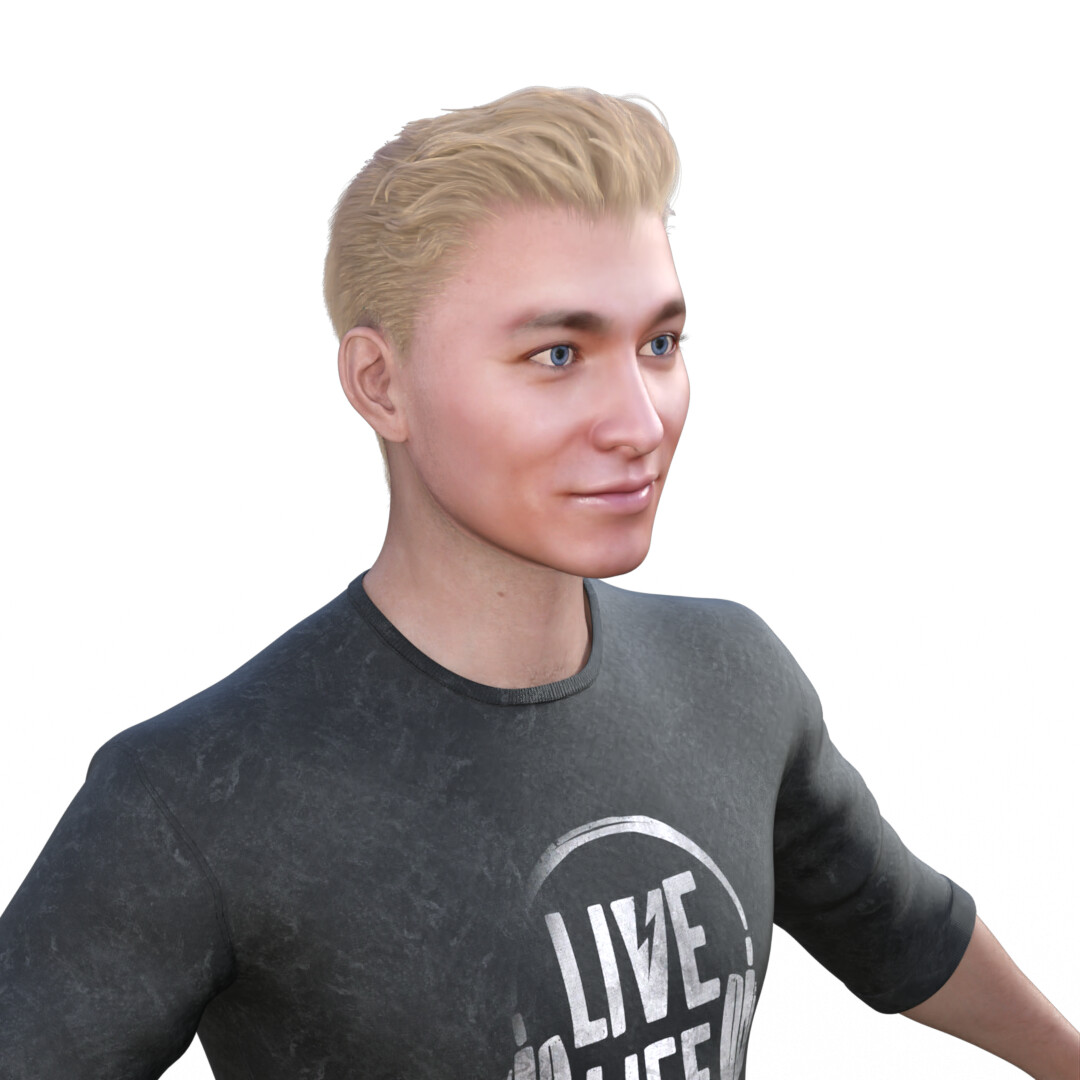 ArtStation - Elester-Handsome blond man--Metahuman/FBX | Game Assets