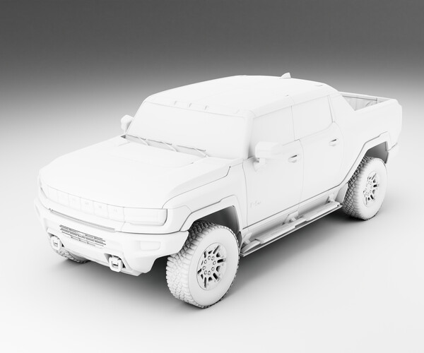 ArtStation - 3D Car Hummer Pickup Truck 2023 with textures | Game Assets