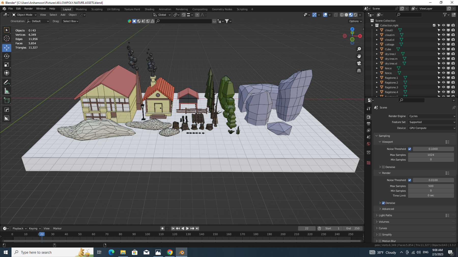 ArtStation - 40 Low Poly Nature Asset | Game Assets