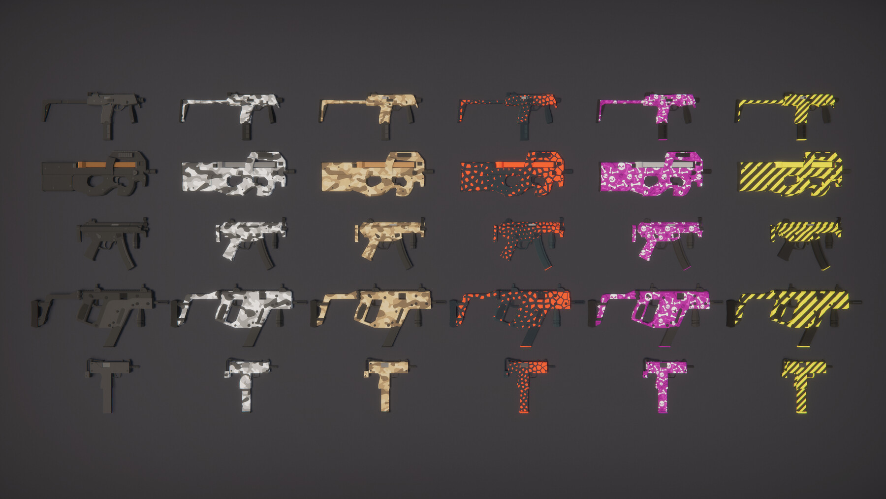 Artstation Low Poly Fps Weapons Pack 2 Asset For Unity 3d Game Assets
