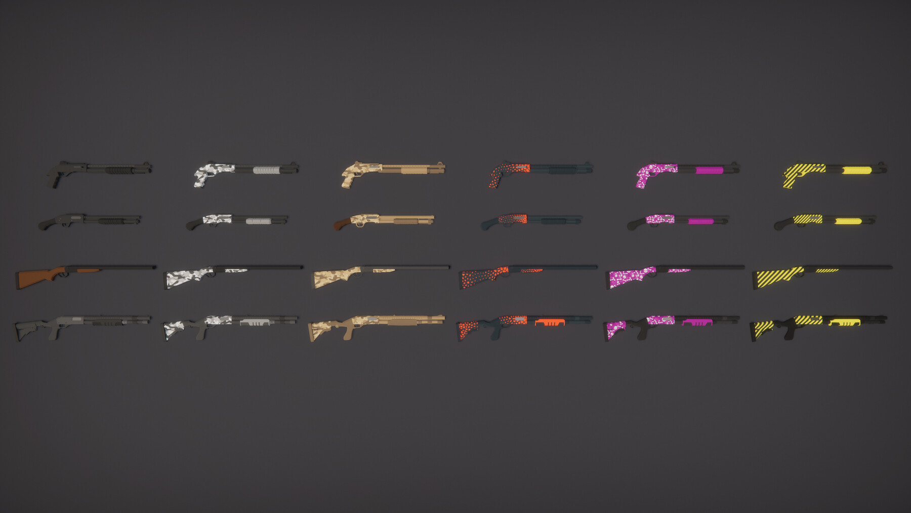 ArtStation - Low Poly FPS Weapons Pack 2 - Asset for Unity 3D | Game Assets