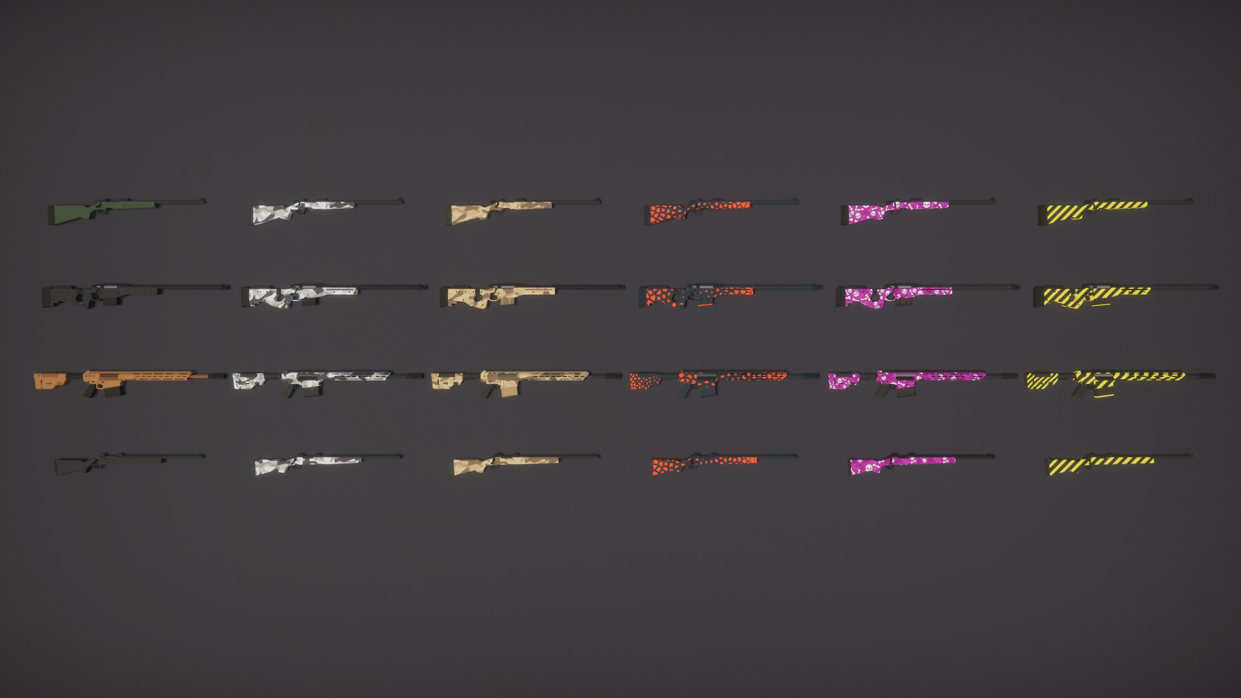 ArtStation - Low Poly FPS Weapons Pack 2 - Asset for Unity 3D | Game Assets