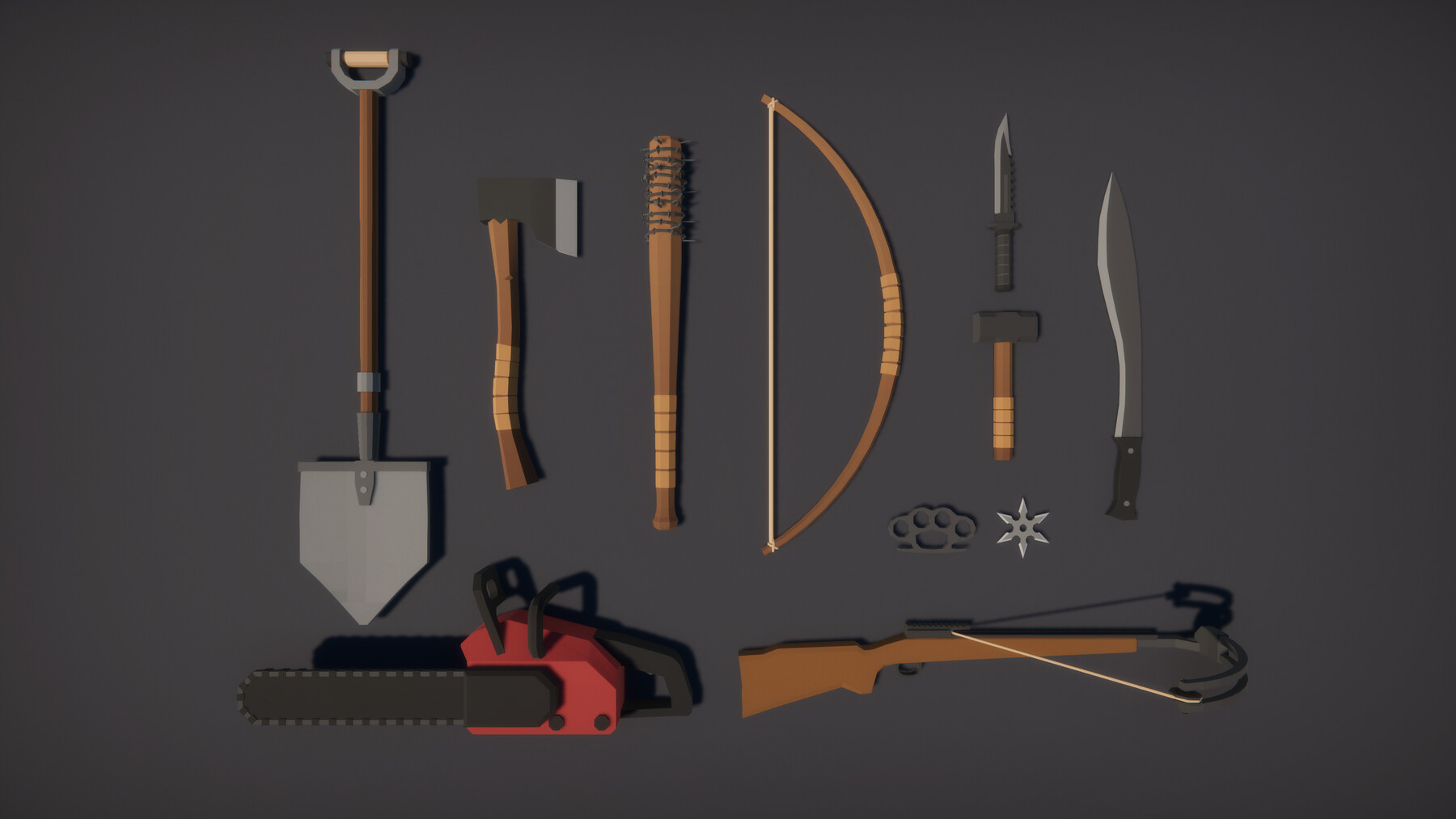 Artstation Low Poly Fps Weapons Pack 2 Asset For Unity 3d Game Assets