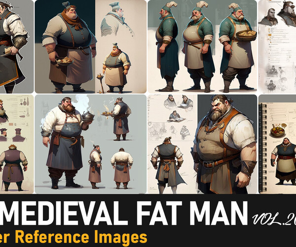 ArtStation - Medieval Fat Man VOL.20|4K Reference Images | Artworks