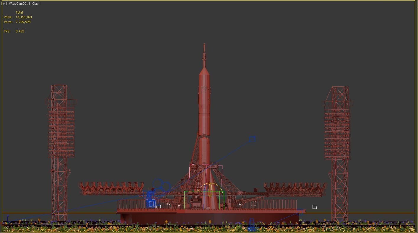 ArtStation - Soyuz Rocket Launch - Animated 3D model | Resources