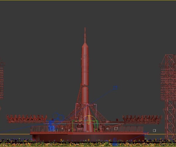 ArtStation - Soyuz Rocket Launch - Animated 3D model | Resources