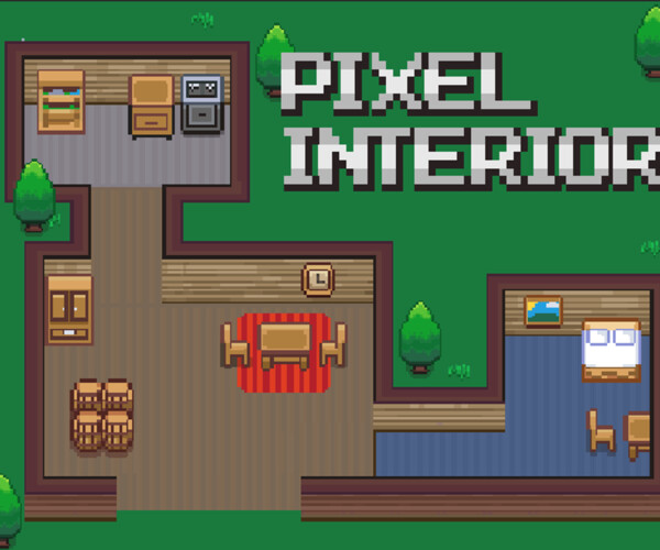 ArtStation - Pixel Interior Tiles | Game Assets
