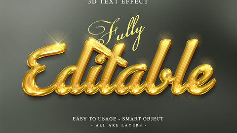 ArtStation - Editable PSD fully editable text effect. Layer style PSD ...
