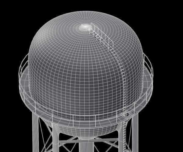 ArtStation - Water Tower Tank | Game Assets