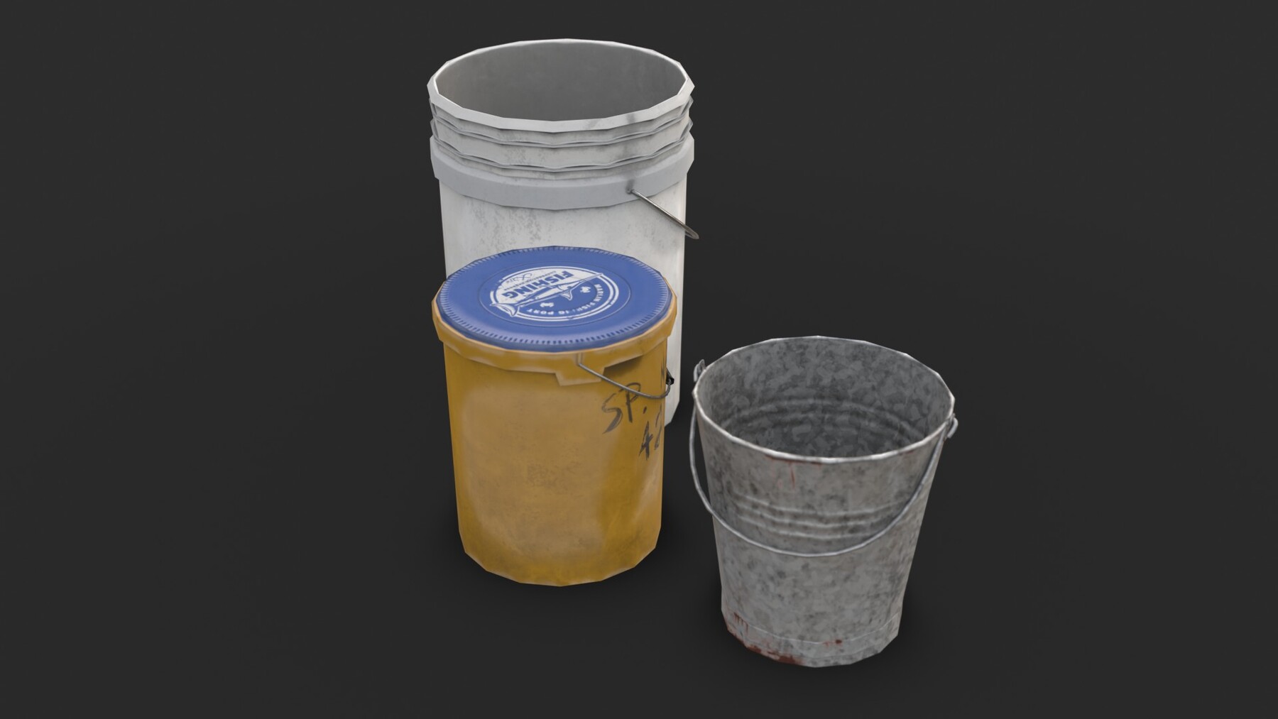 ArtStation - Fishing Buckets | Game Assets