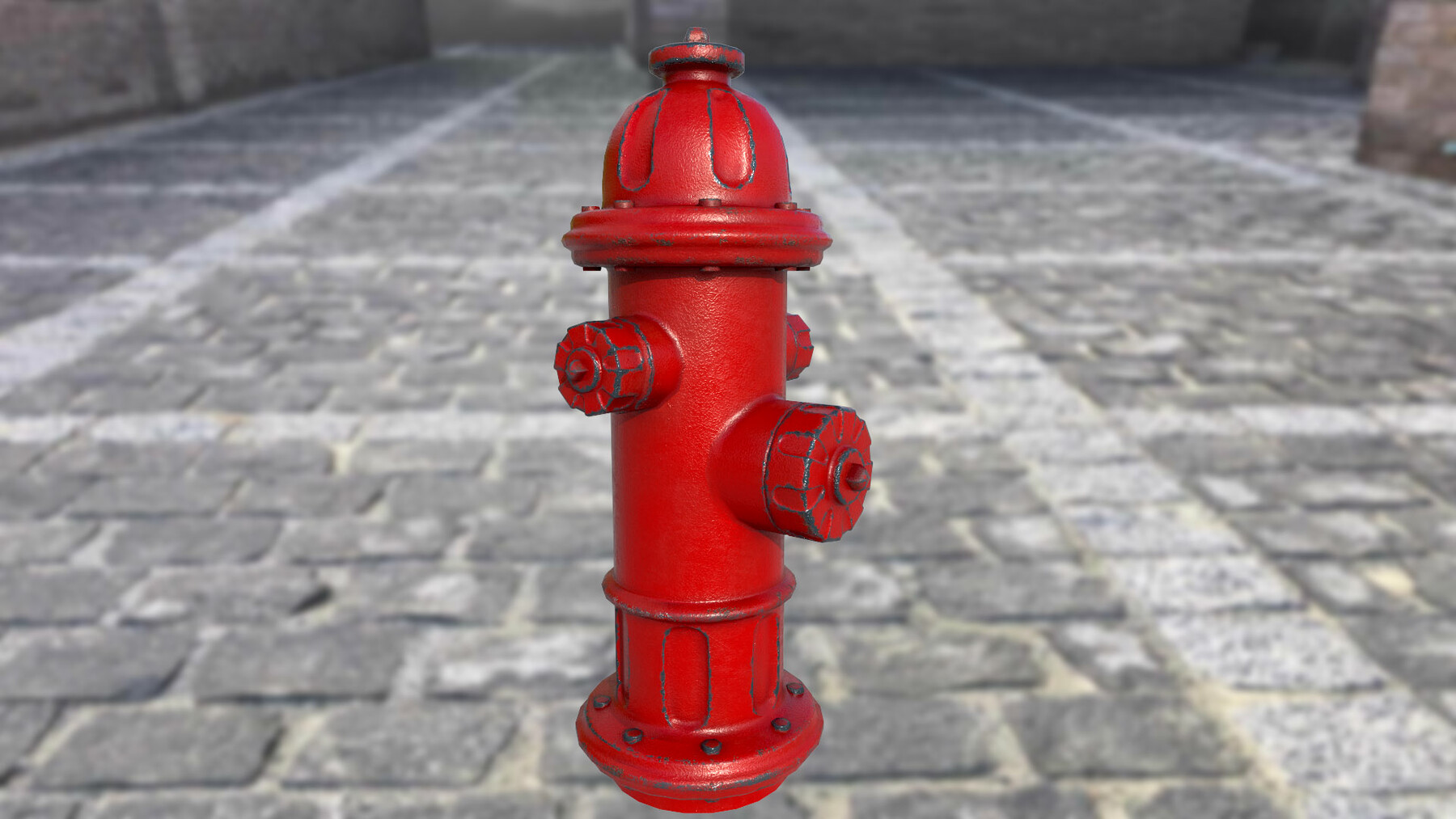 ArtStation - Hydrant PBR game ready Low-poly 3D model | Resources