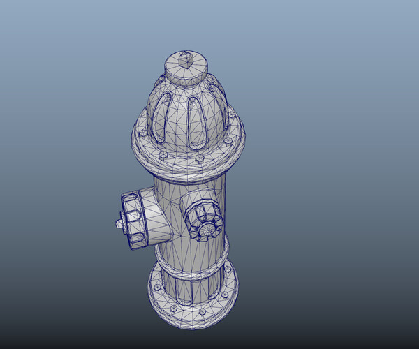 ArtStation - Hydrant PBR game ready Low-poly 3D model | Resources