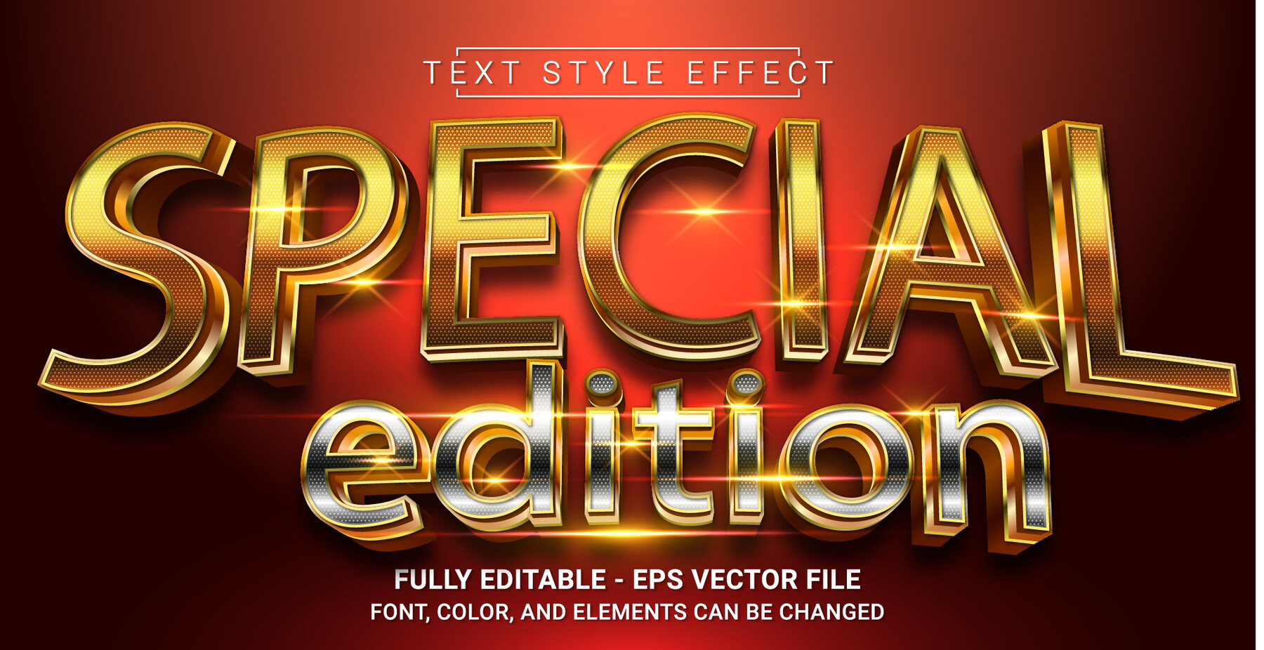 ArtStation - Special Edition, Text Effects, EPS Template File | Artworks