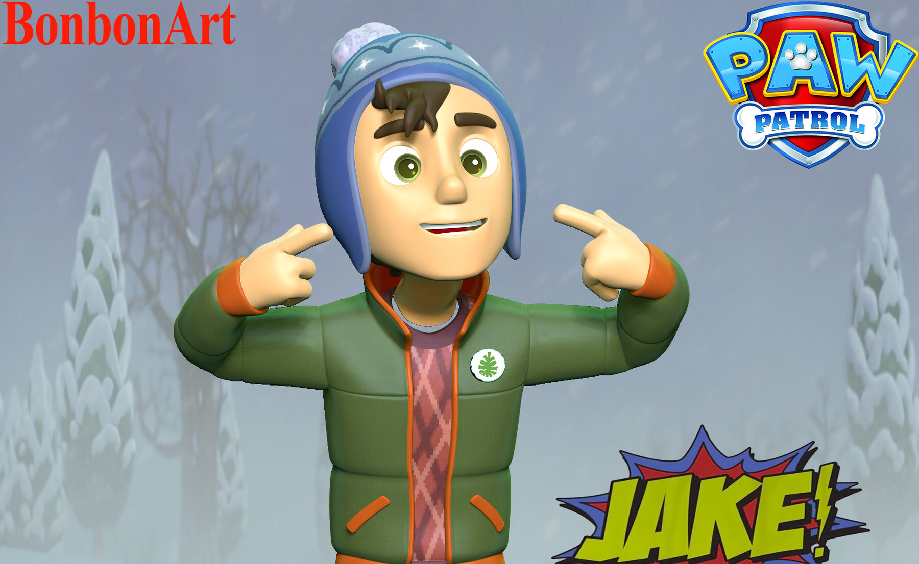 Bon Bon Art - Jake - PAW Patrol