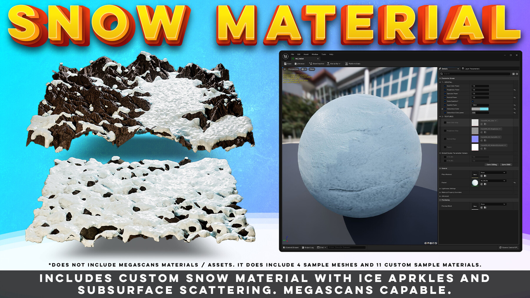 ArtStation - Displacer and Snow Generator for Unreal Engine 5 | Resources