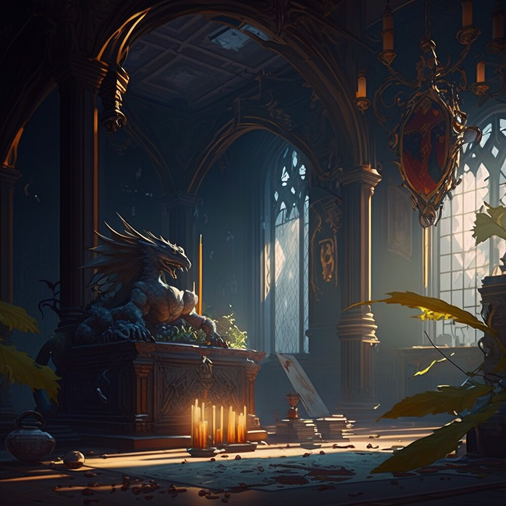 ArtStation - Dragon's Domain: A Medieval Castle Library 2 | Artworks