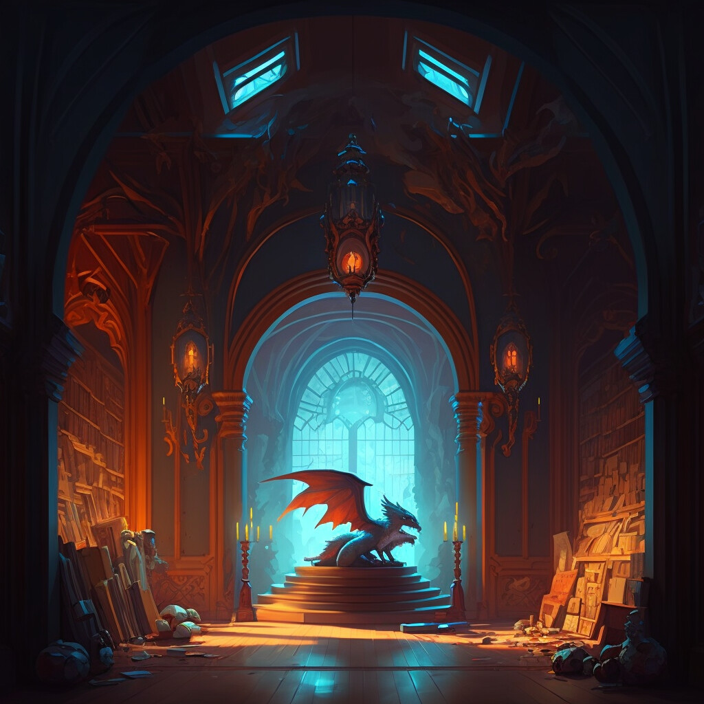 ArtStation - Dragon's Domain: A Medieval Castle Library 7 | Artworks