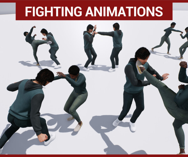 ArtStation - Fighting Animations (Motion-Capture / Metahuman) | Game Assets