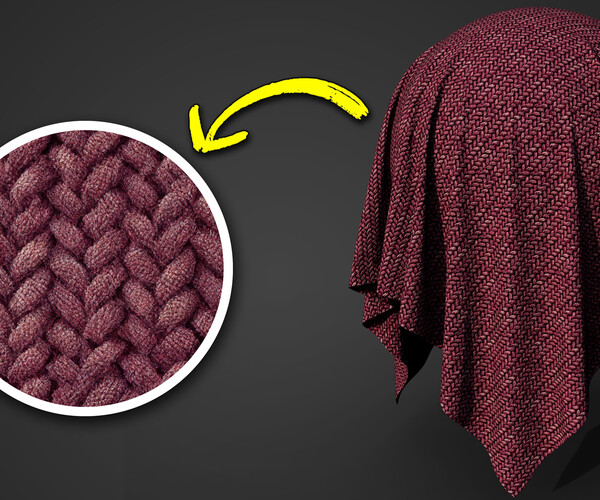 ArtStation - 100 Seamless Fabric Pattern Vol.06 + Video Tutorial | Brushes