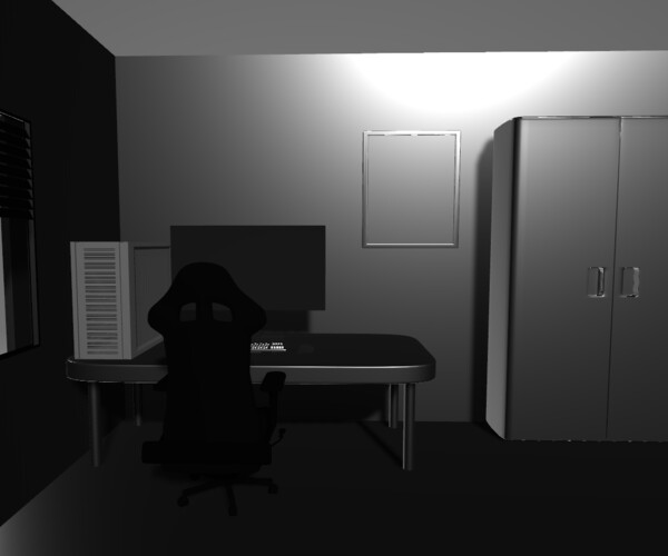 ArtStation - 3d room first draft | Game Assets