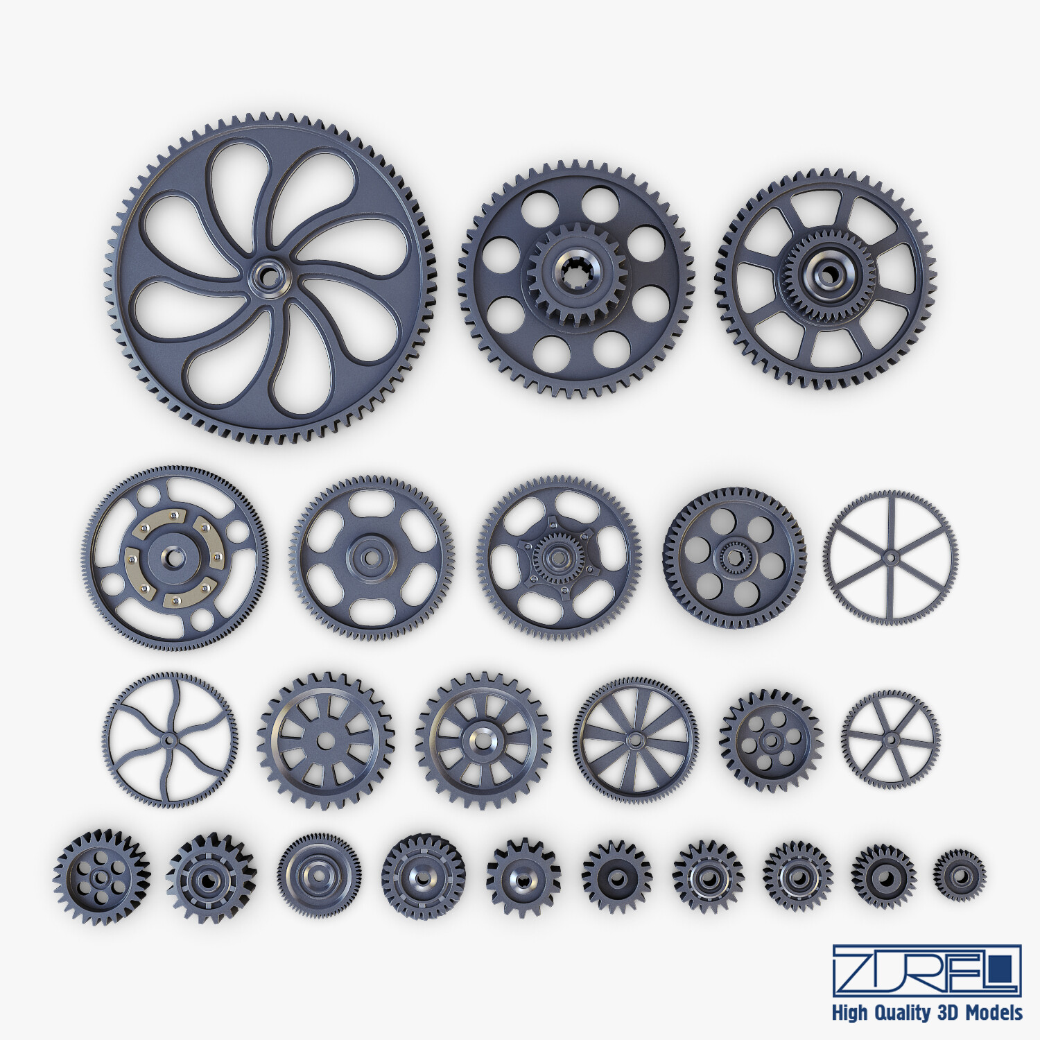 ArtStation - Gears Set v 1 | Resources