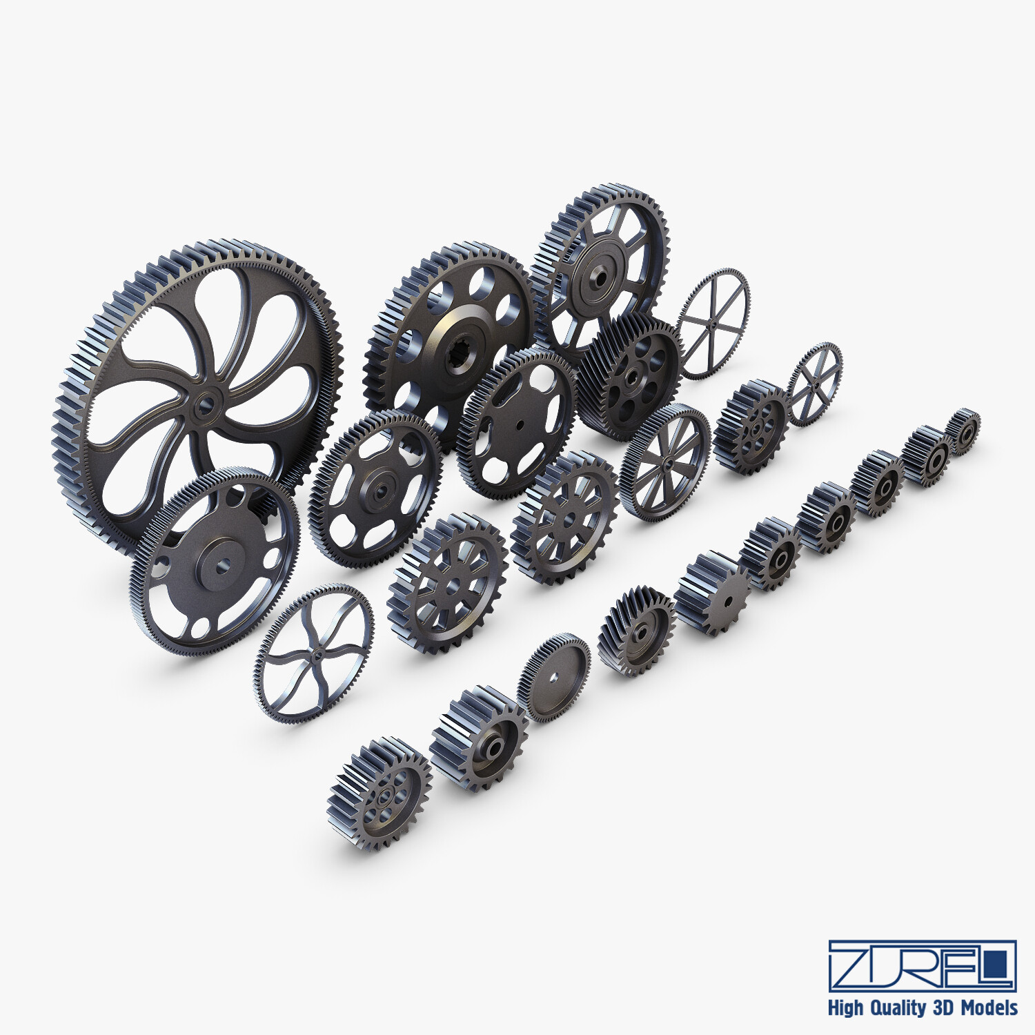 ArtStation - Gears Set v 1 | Resources