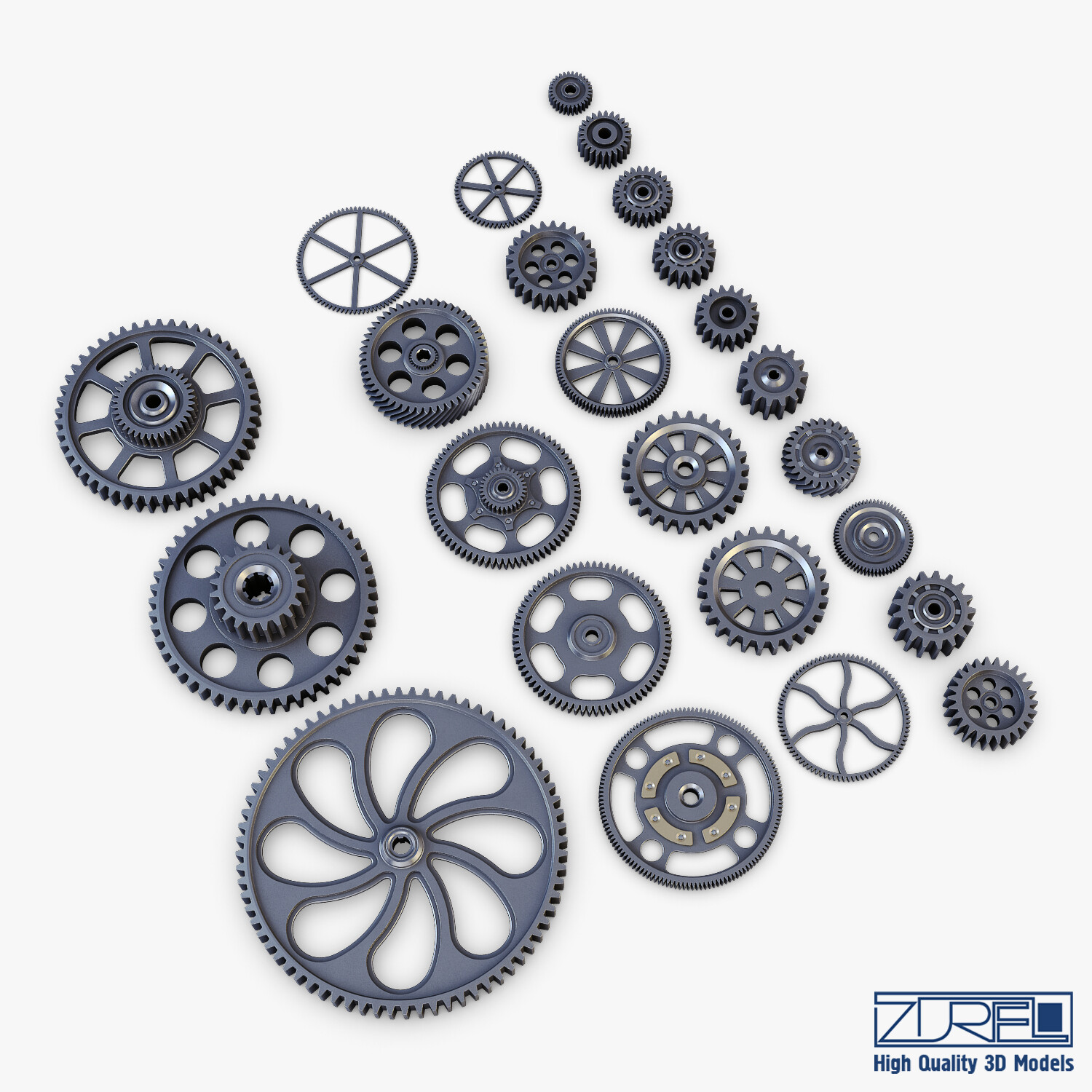 ArtStation - Gears Set v 1 | Resources