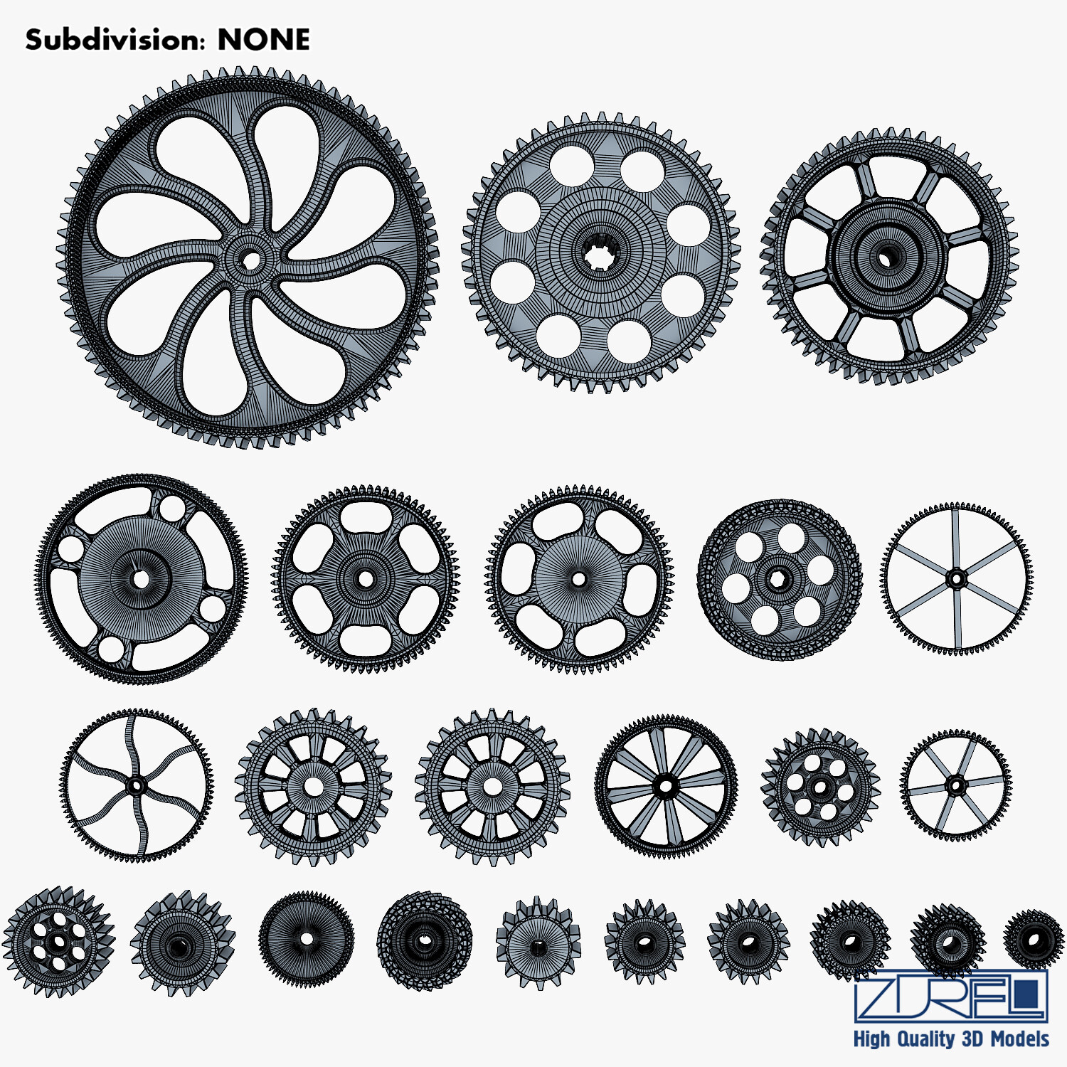 ArtStation - Gears Set v 1 | Resources
