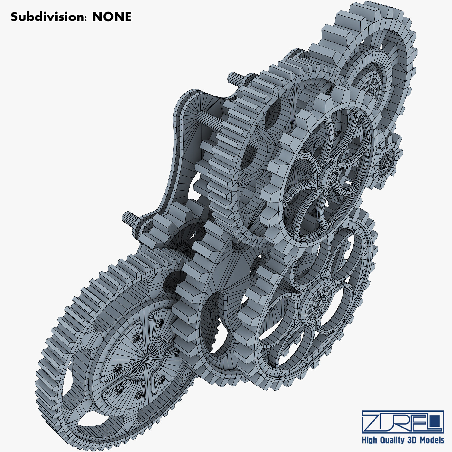 ArtStation - Gear Mechanism Low Poly v 3 | Resources