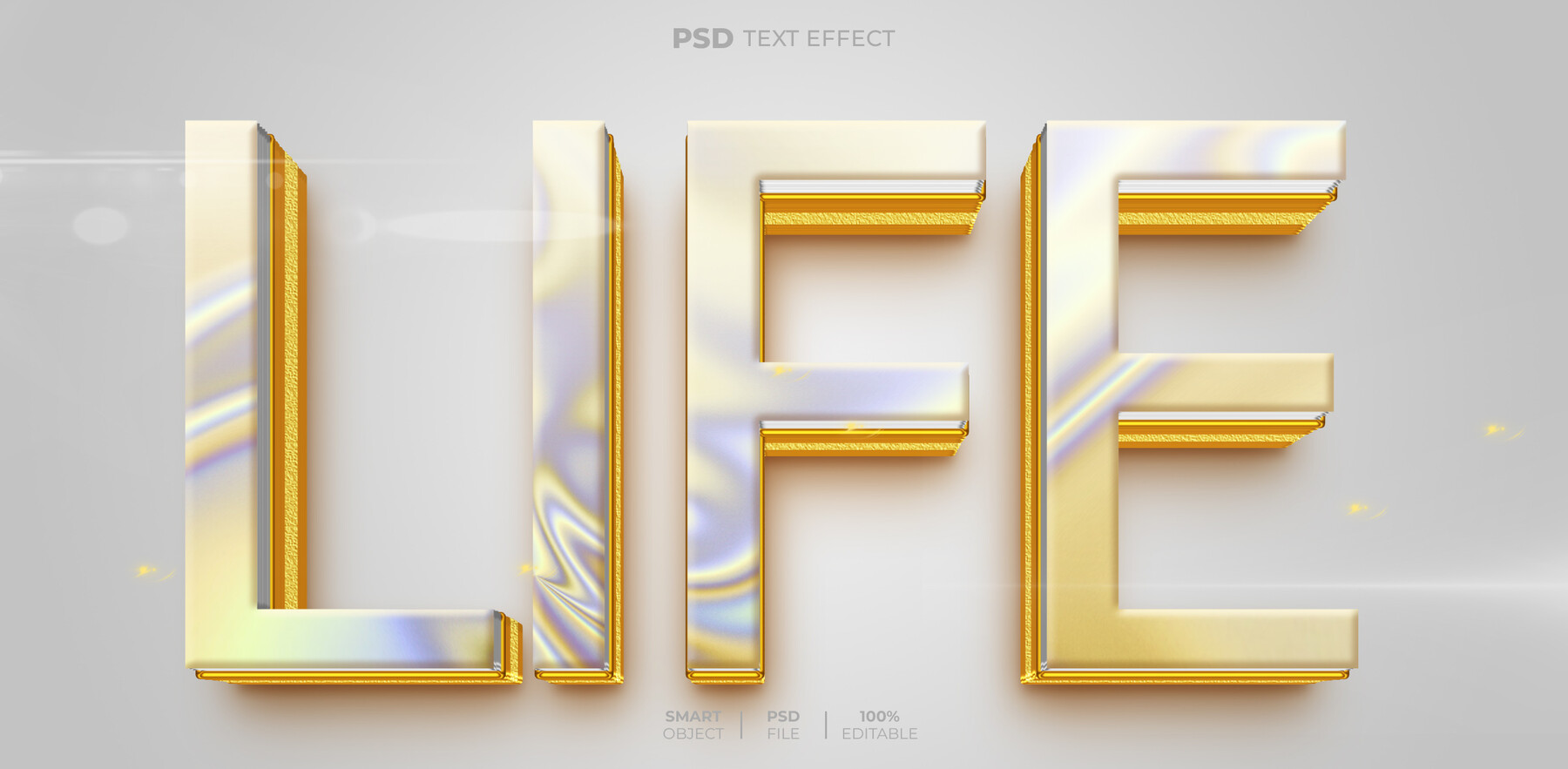 ArtStation - 3D Life. PSD fully editable text effect. Layer style PSD ...