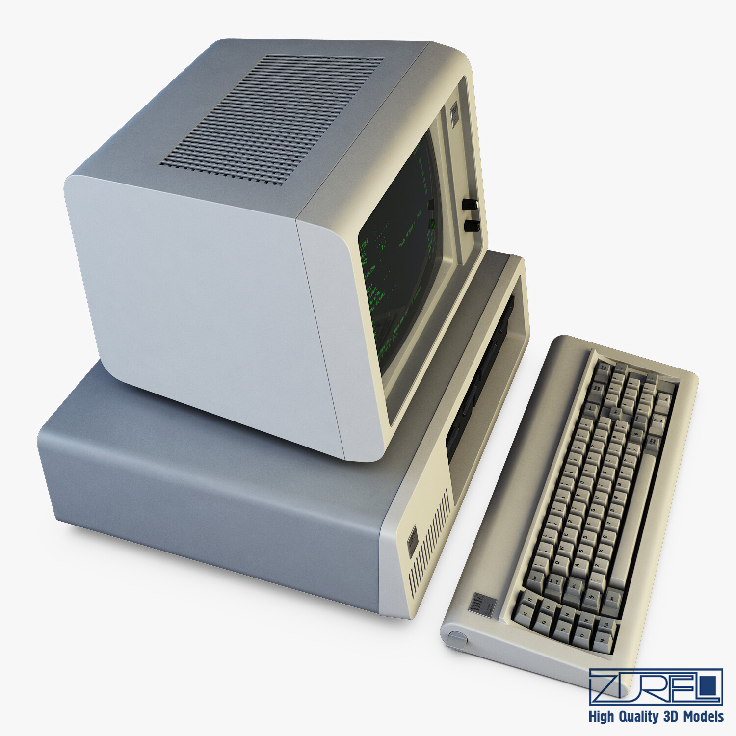 ArtStation - IBM 5150 Personal Computer | Resources