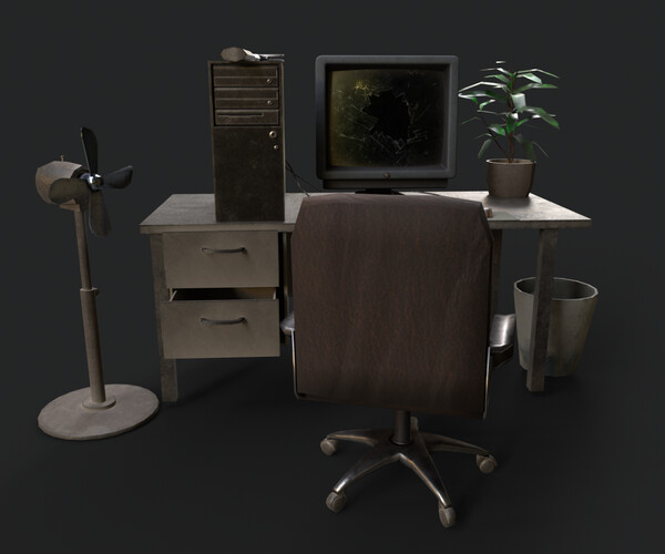 ArtStation - Broken Computer | Game Assets