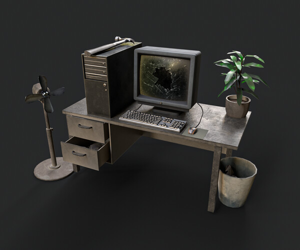 ArtStation - Broken Computer | Game Assets