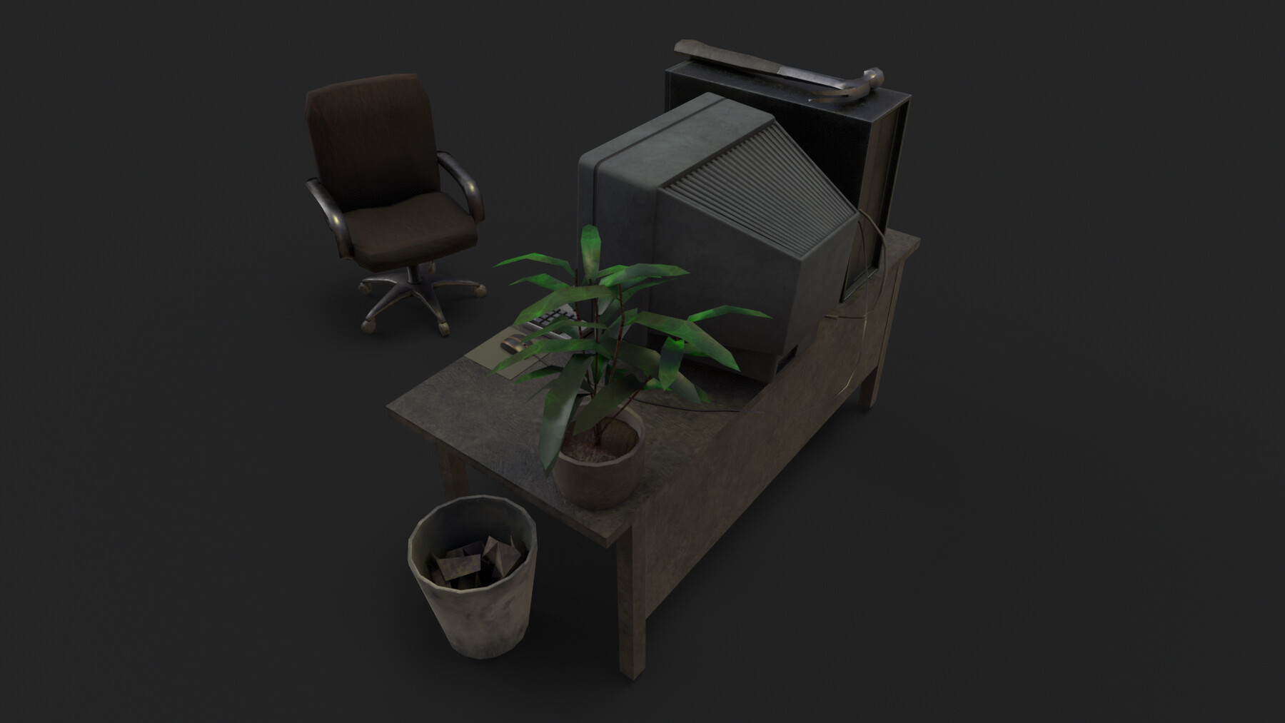 ArtStation - Broken Computer | Game Assets