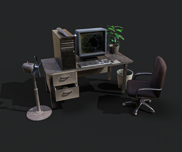 ArtStation - Broken Computer | Game Assets