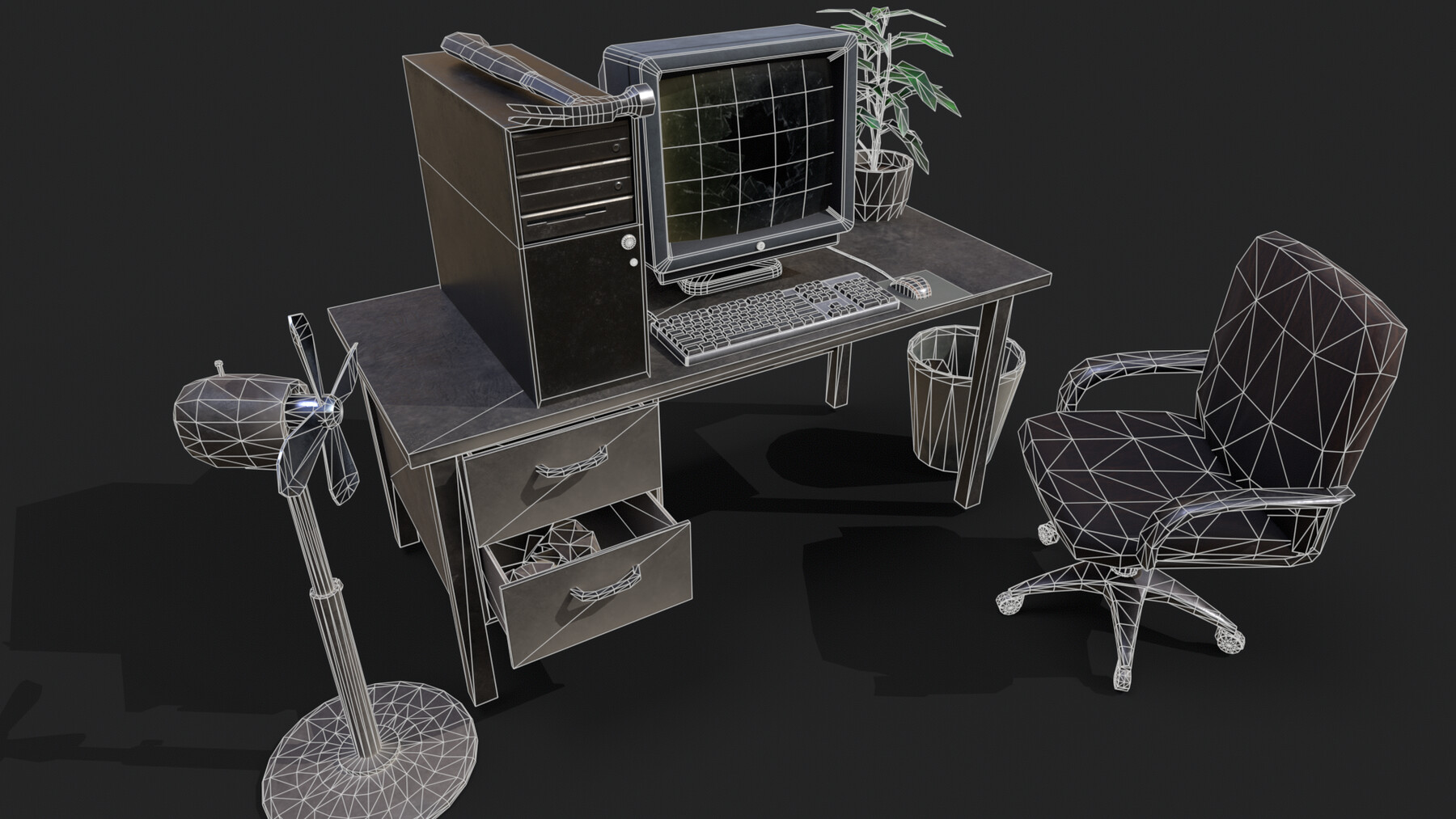 ArtStation - Broken Computer | Game Assets