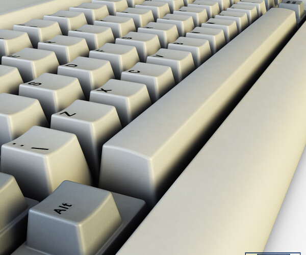 ArtStation - IBM 5150 Keyboard | Resources