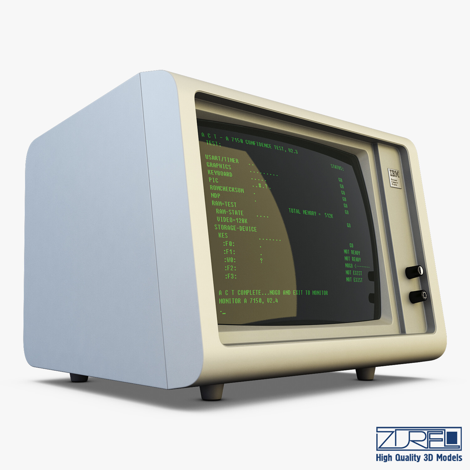 ArtStation - IBM 5150 Monitor | Resources