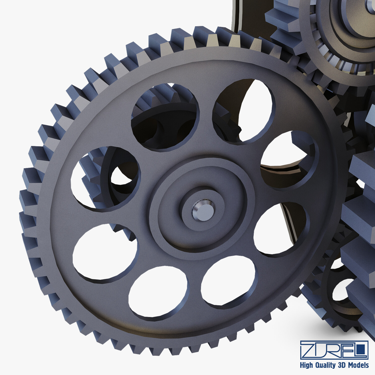 ArtStation - Gear Mechanism Low Poly v 8 | Resources