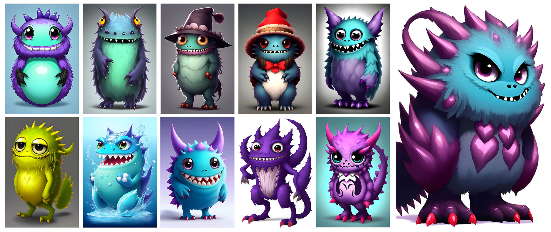 ArtStation - Cute Monsters 50 pics. | Artworks