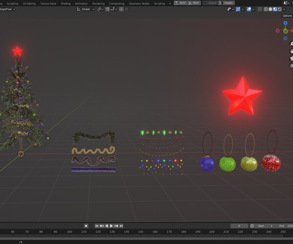 ArtStation - Christmas tree | Game Assets