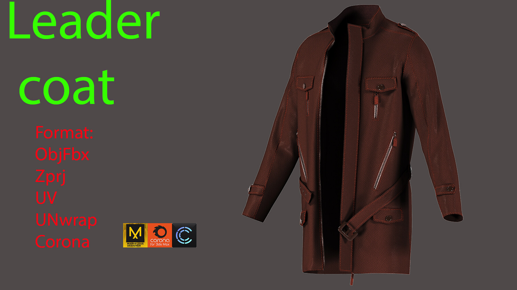 ArtStation - Leader coat | Resources