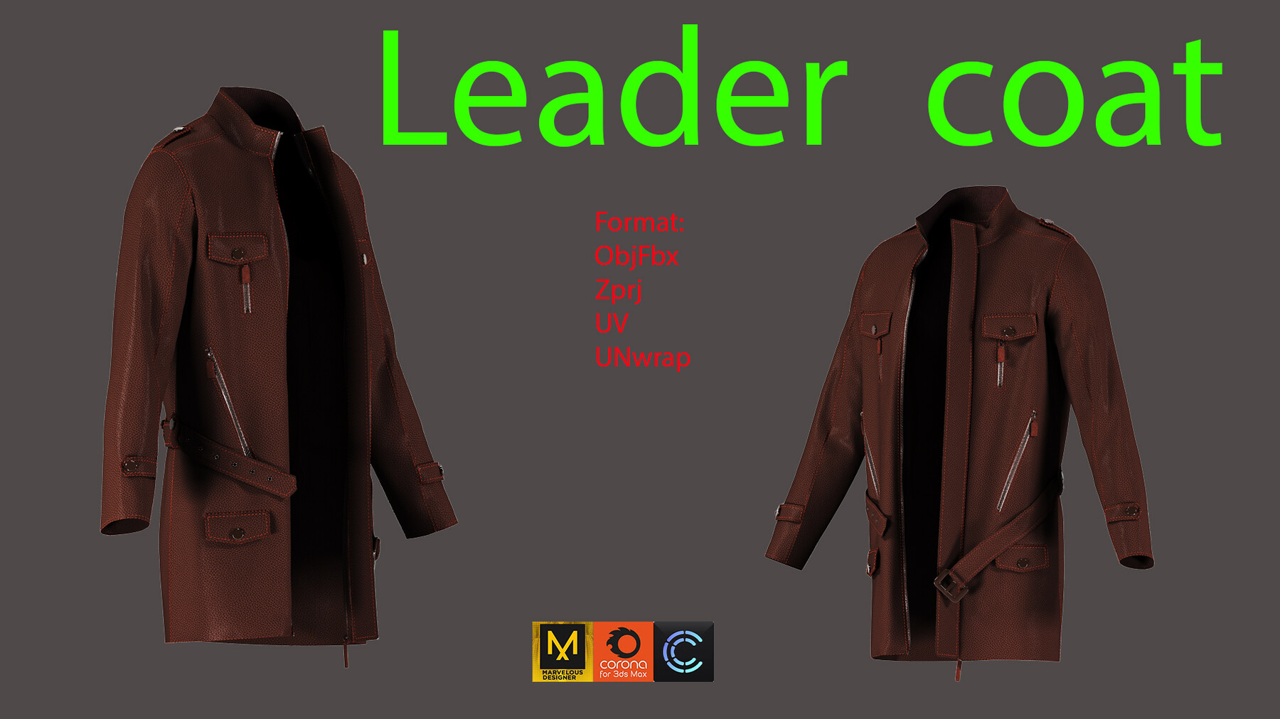 ArtStation - Leader coat | Resources