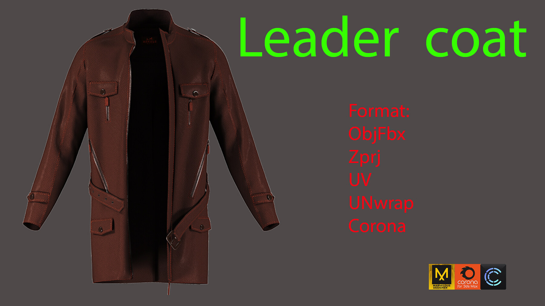 ArtStation - Leader coat | Resources